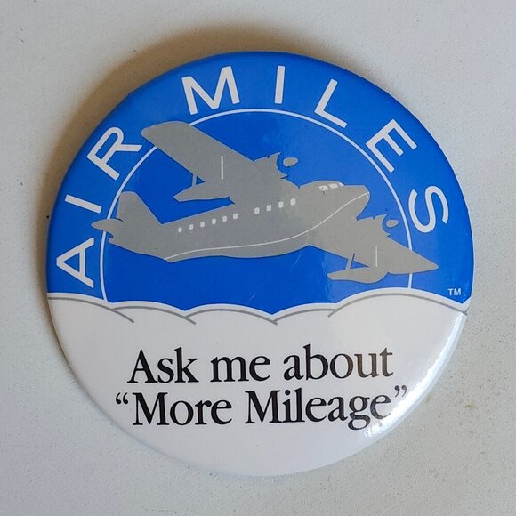 Air Miles | Accents | Retro Air Miles Collectors Program Pin Button ...